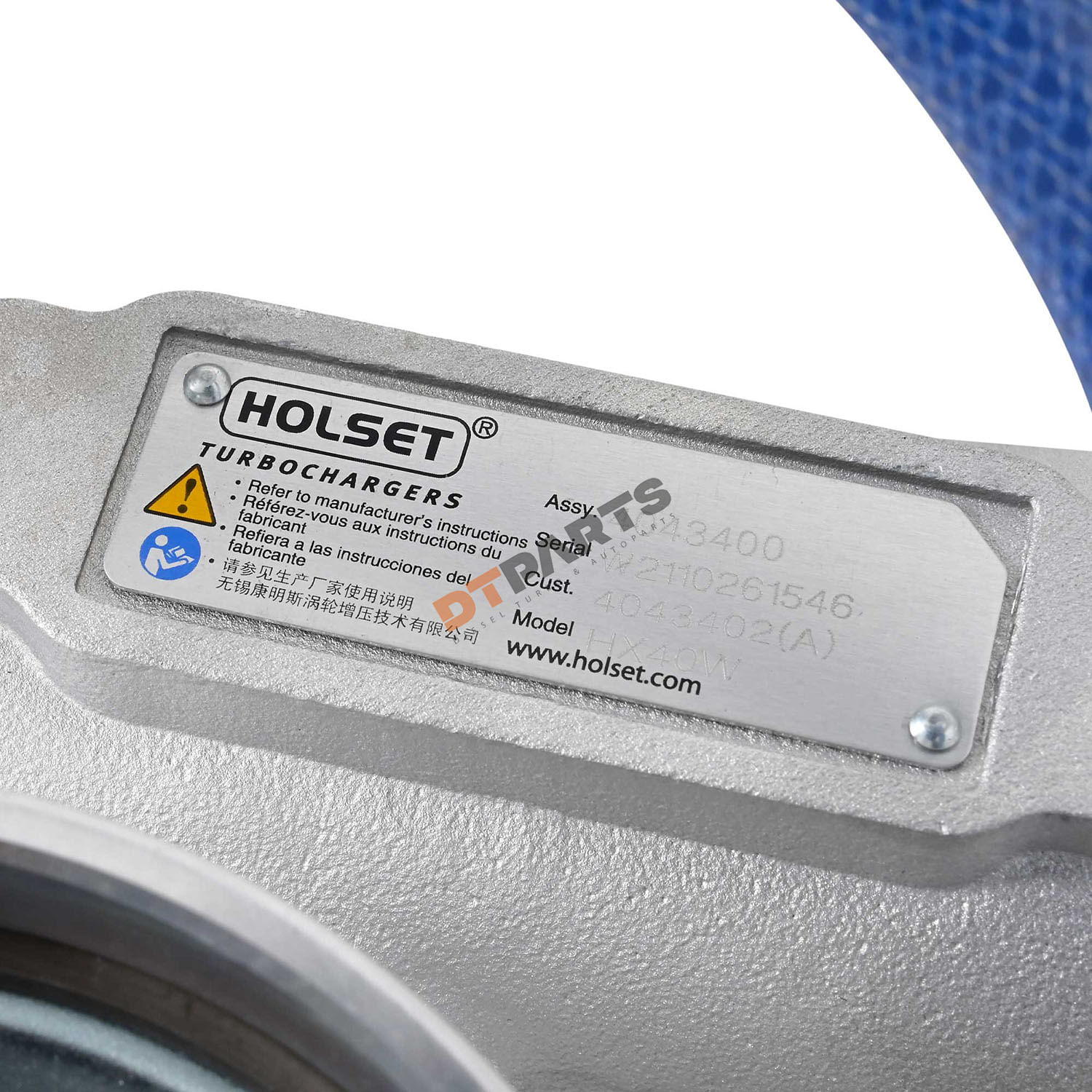 Turbo Holset 4038990H para motor Cummins QSL - DTPARTS